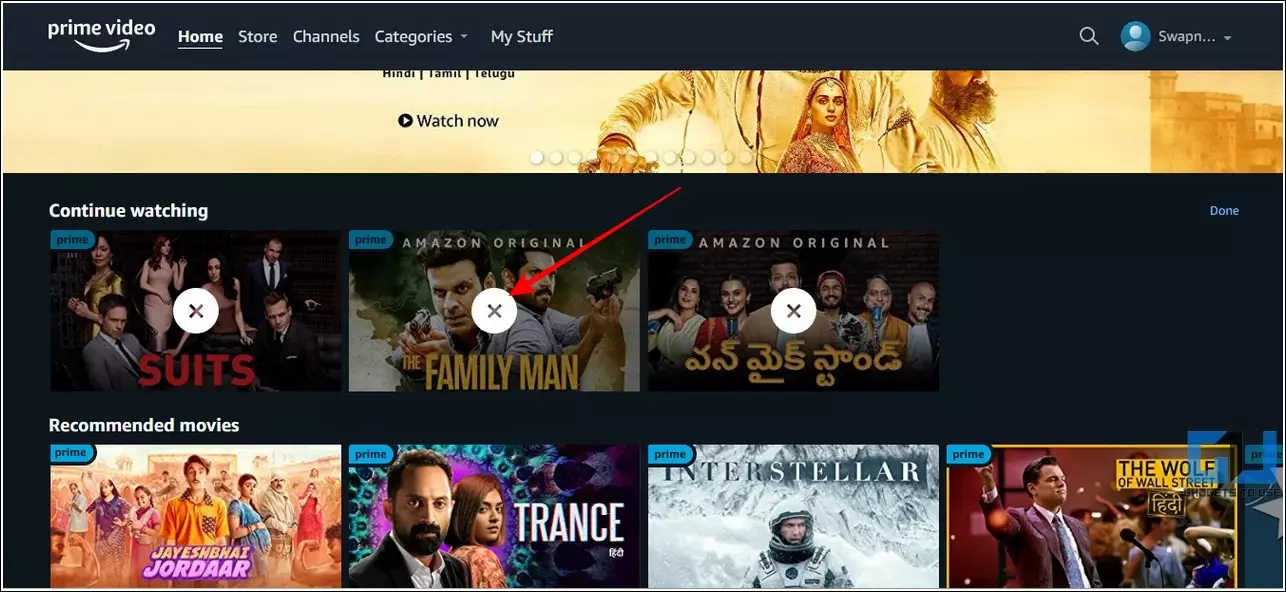 4 formas de ocultar el historial de visualización y búsqueda de Amazon Prime Video 11162_6