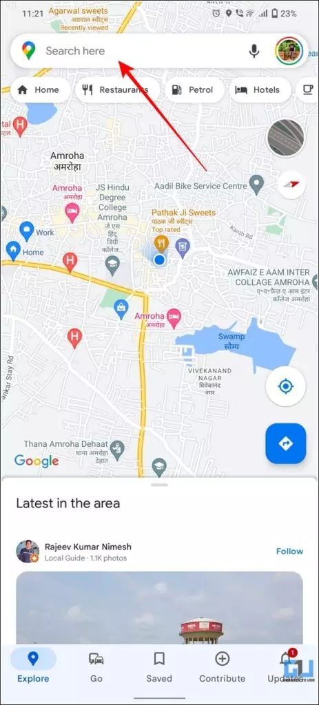 在印度使用 Google 街景