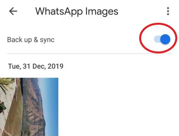 Как да архивирате вашите WhatsApp снимки в Google Photos & Texts в Google Drive 12034_4
