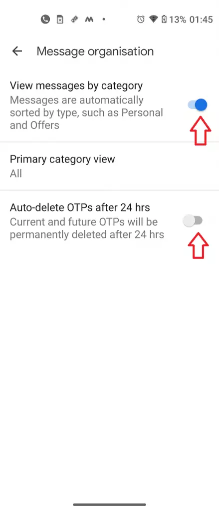 Πώς να διαγράψετε αυτόματα μηνύματα OTP από το τηλέφωνό σας μετά από 24 ώρες 12373_4