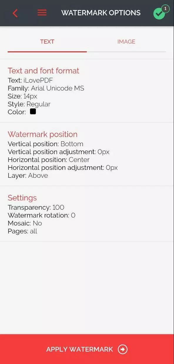 Wedzera Watermark kune PDF pane Android uye iOS