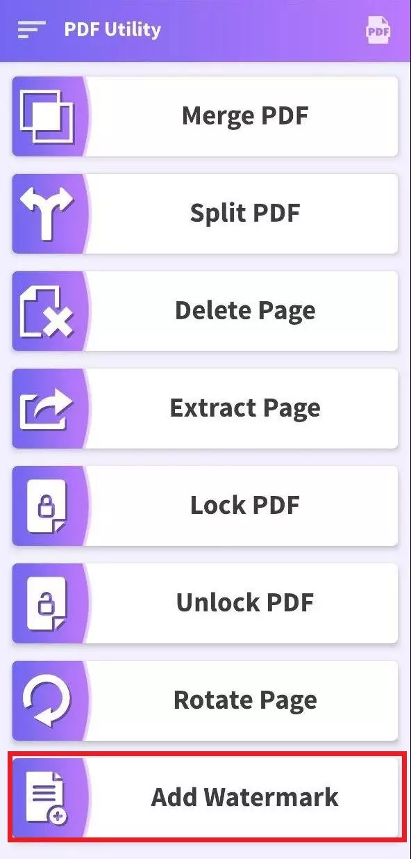 اضافه کردن واترمارک به PDF در اندروید و iOS