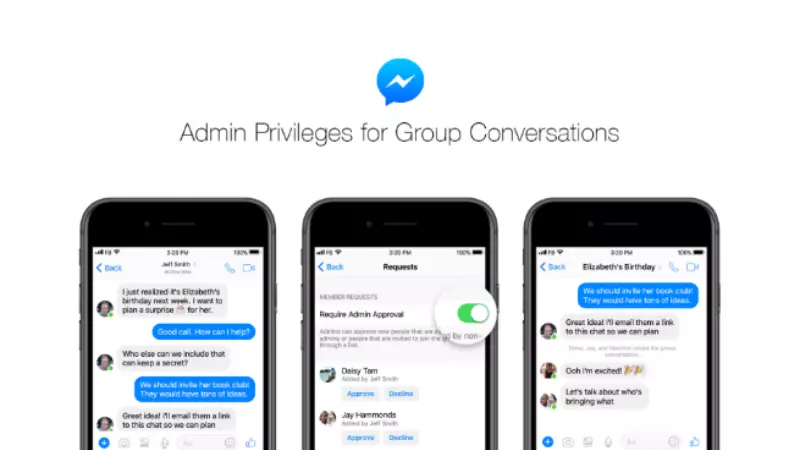 Facebook Messenger yakagadziridzwa nemajoinable link uye admin ropafadzo 2668_1