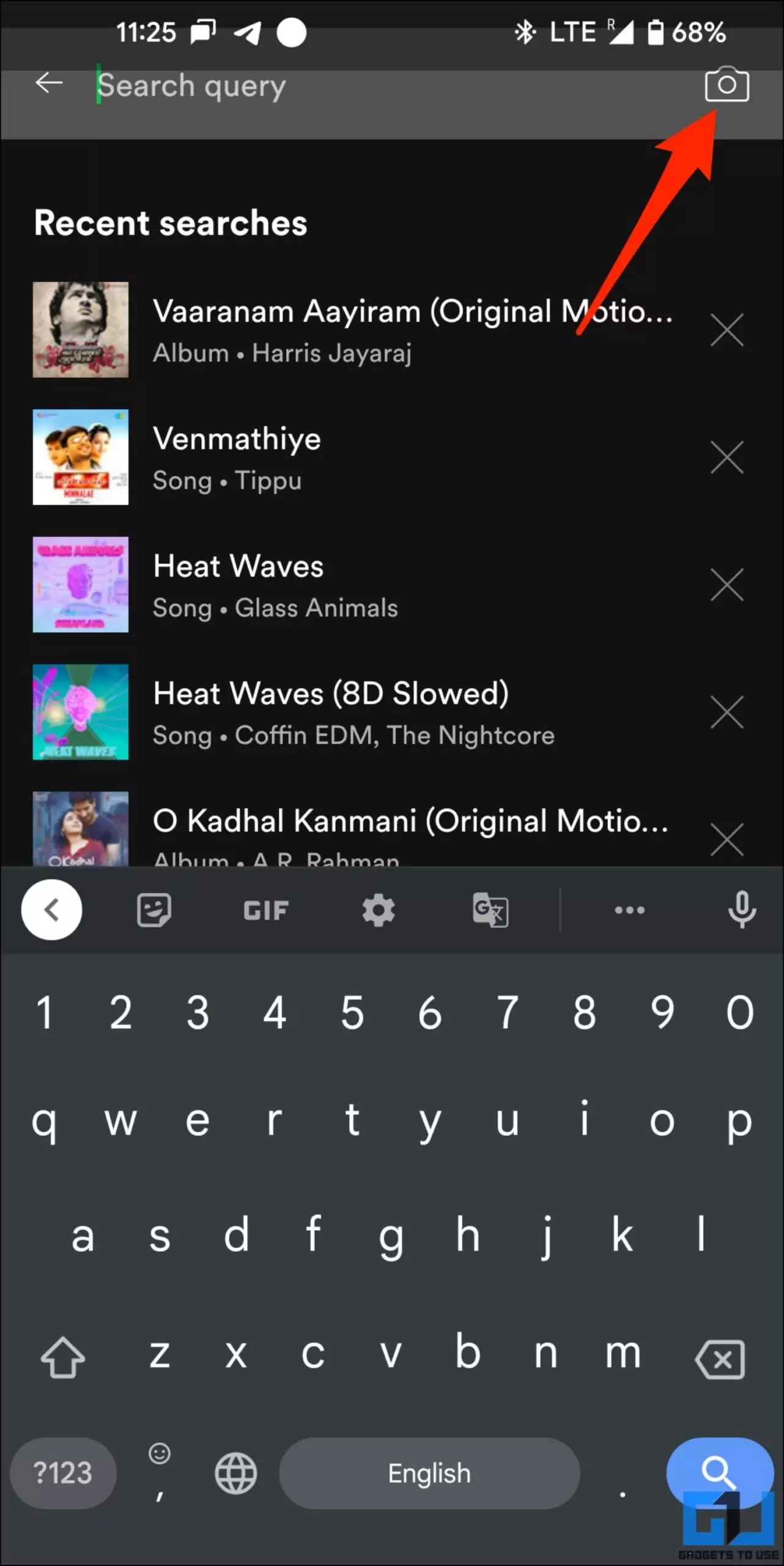 Skenirajte Spotify kod na telefonu