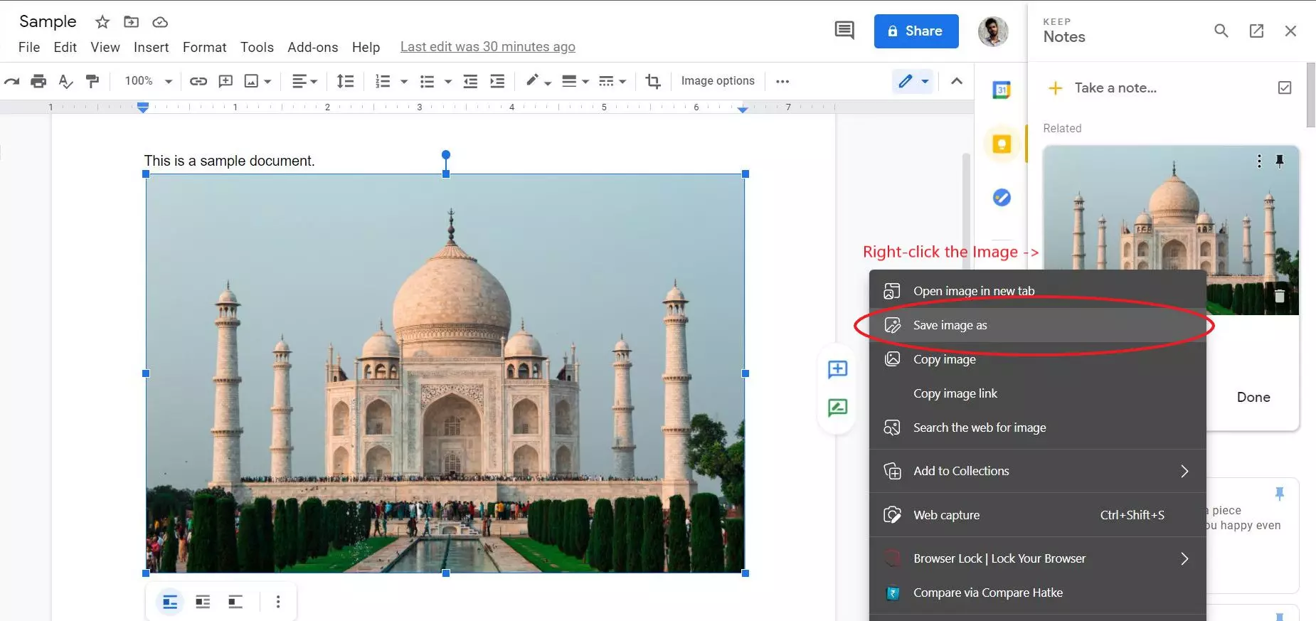 Google Docs'тан рәсемнәрне компьютерга саклауның 5 ысулы 28583_11