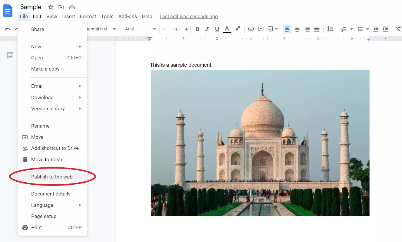 Ruani imazhet nga Google Docs