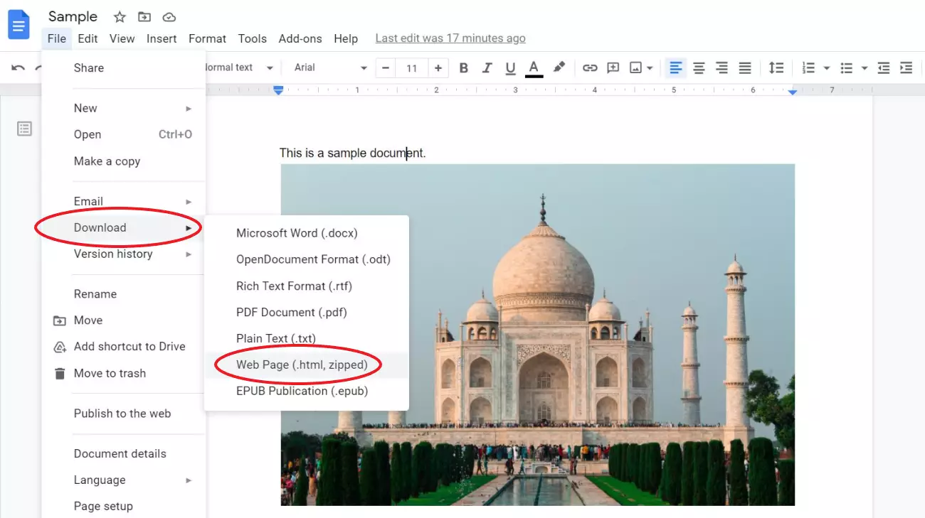 Ruani imazhet nga Google Docs