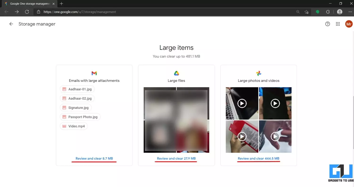 Solucione el almacenamiento bajo de Google, elimine archivos grandes en Google Photos, Drive y Gmail 31042_1
