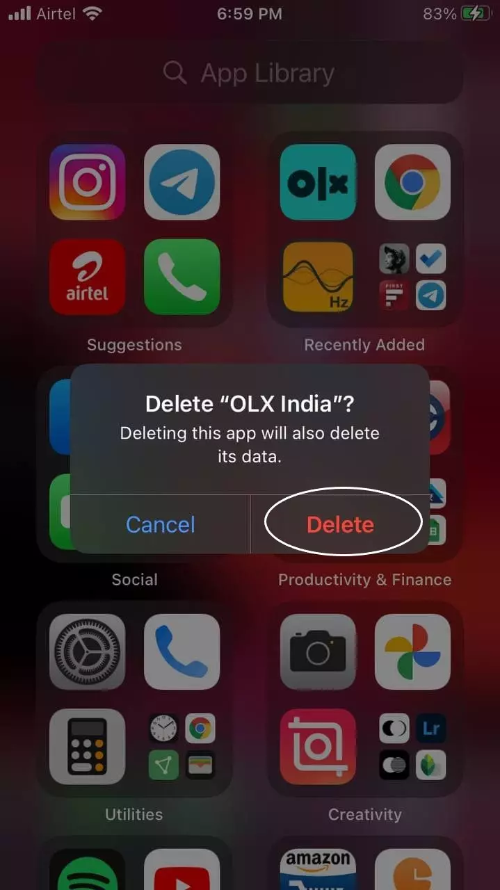 IOS 14 ରେ ଆପ୍ସ ଅପସାରଣ କରିବାରେ ଅସମର୍ଥ |