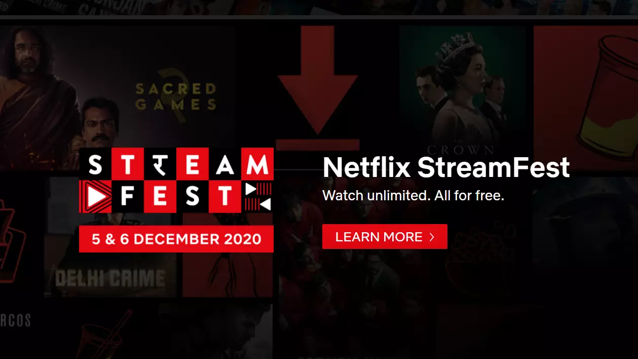 Shikoni Netflix falas për dy ditë në Indi; Ja si [Përditëso: Deri më 9 Dhjetor]