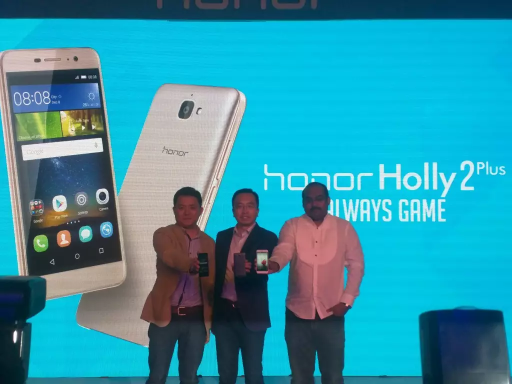 Honor Holly 2 Plus ak Honor 5x Huawei te lanse nan peyi Zend 33446_1