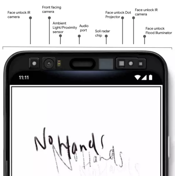 Google Pixel 4 動作感應和麵部解鎖