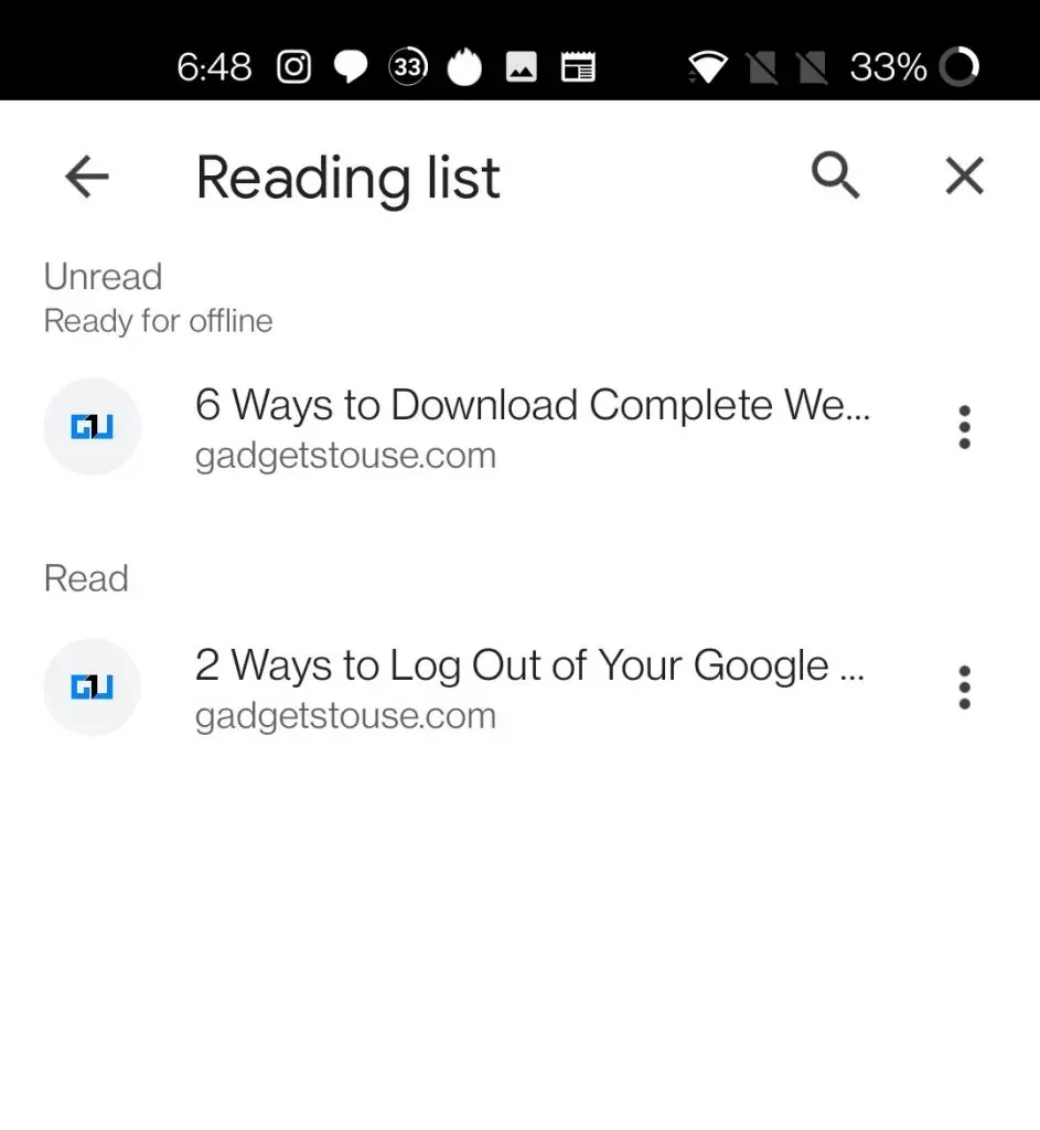 Gusto nga Magbasa sa Mga Artikulo sa ulahi sa Chrome? Ania kung giunsa ang pag-enable sa Chrome Reading List sa Android 34879_12