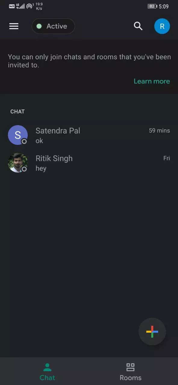 Android၊ iOS နှင့် Desktop တွင် Google Chat တွင် Dark Mode ကိုအသုံးပြုနည်း 36666_3