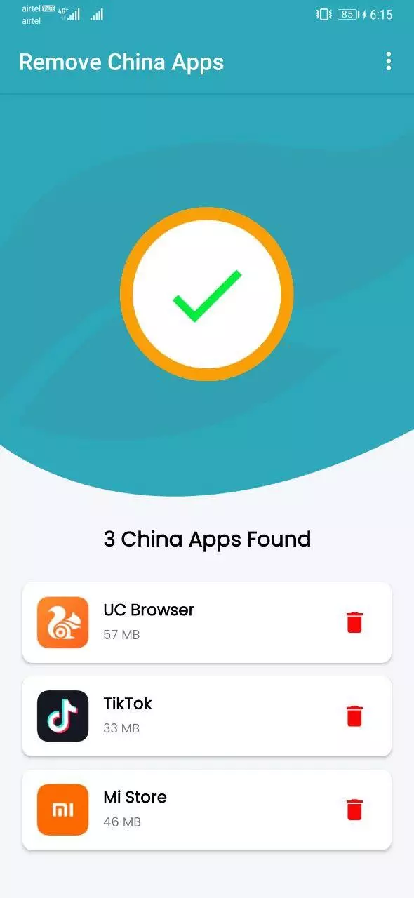Eliminar aplicaciones de China