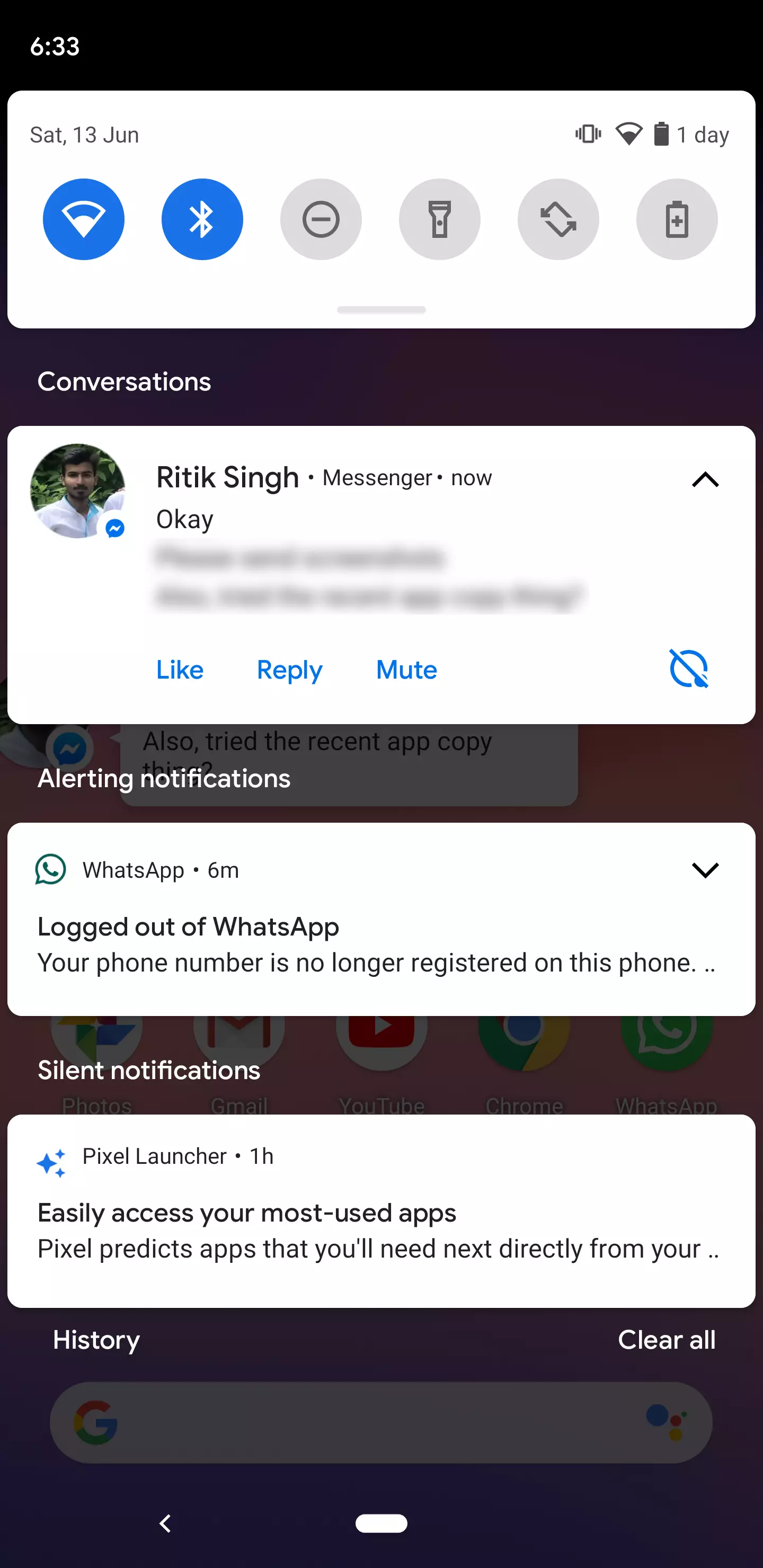 Brug Bubble Notifications Android 11