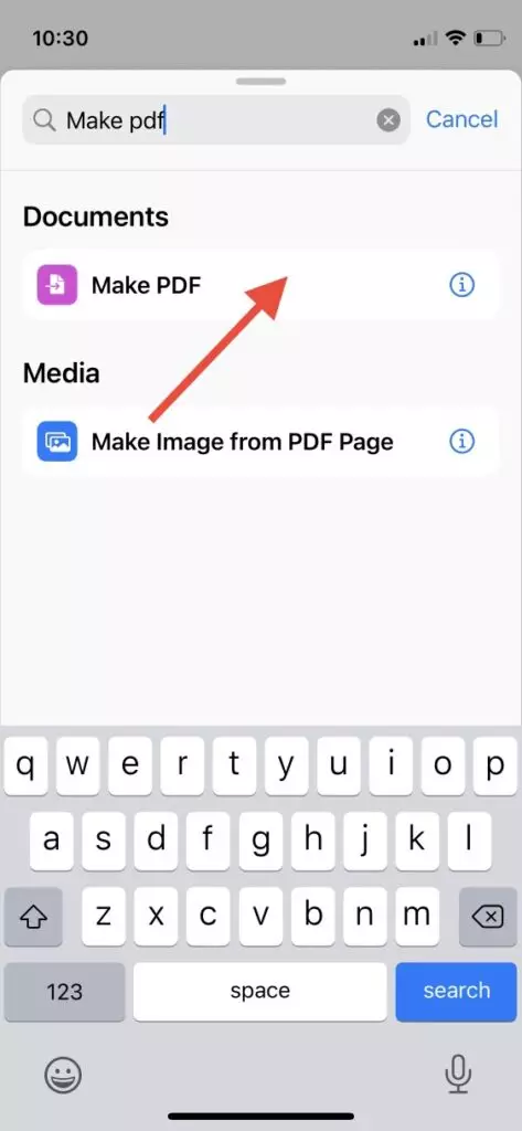 Wéi ee PDF aus Biller automatesch op iPhone mécht 4374_5