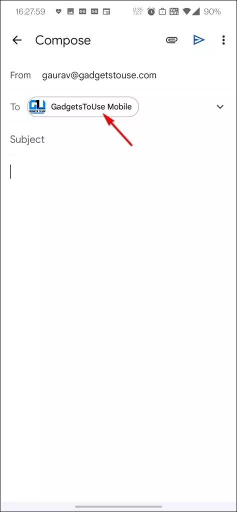 तुमच्या फोनवर Gmail मध्ये प्रेषकाचा ईमेल पत्ता कॉपी करण्याचे 3 मार्ग 44935_3