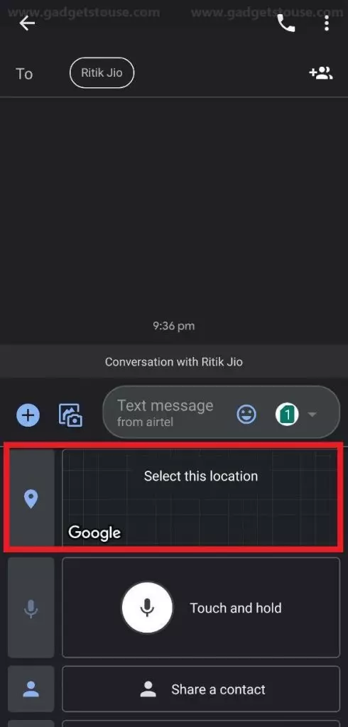 Kumaha ngabagi lokasi via SMS dina smartphone Android