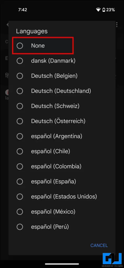 5 formas de arreglar la escritura de voz del Asistente de Google en gris 5704_11