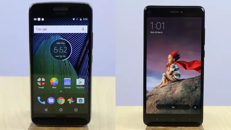 Schneller Vergleich zwischen Moto G5 Plus und Xiaomi Redmi Note 4