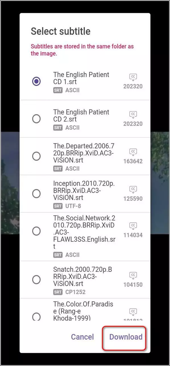 Las 3 mejores aplicaciones de reproductor de video para ver películas con subtítulos en Android 6855_16