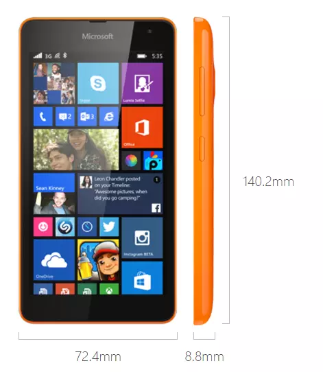 Microsoft Lumia 535 দ্রুত পর্যালোচনা, মূল্য এবং তুলনা 6939_2