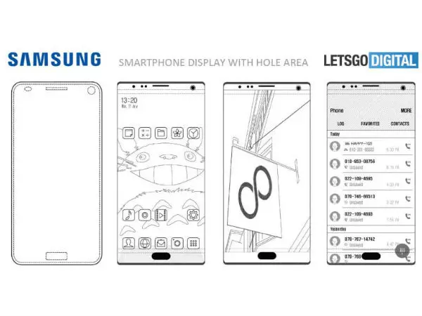 Samsung သည် in-display fingerprint sensor၊ selfie camera ပါသည့် ဖုန်းတစ်လုံးကို မိတ်ဆက်ဖွယ်ရှိသည်။ 7170_1