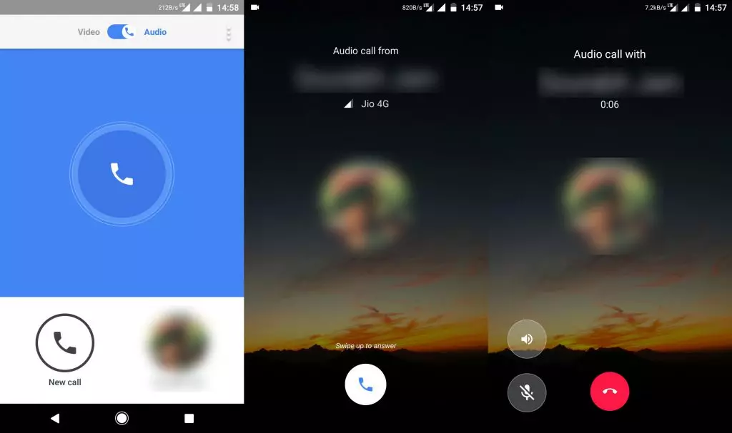 Галасавы выклік Google Duo