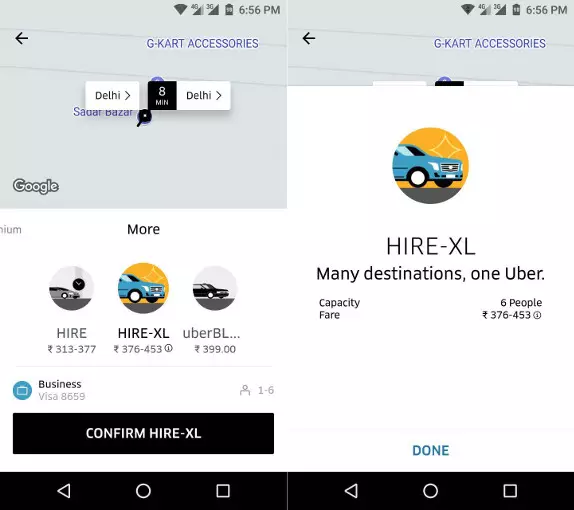 优步在德里推出 UberHIRE XL 6 座 SUV 7786_1