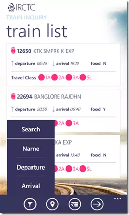 IRCTC's offisjele app lansearre foar Windows Phone en Windows 8 7990_3