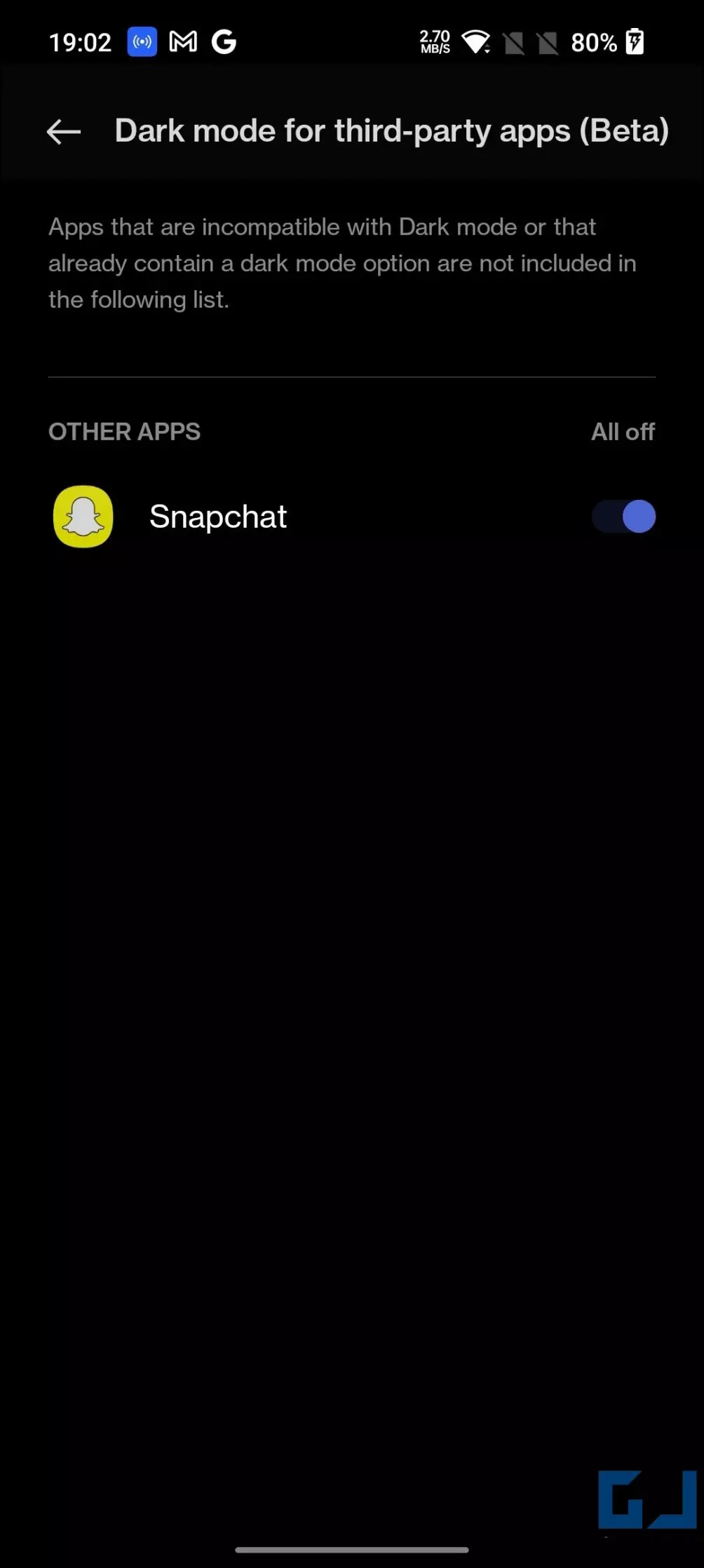 6 načina da dobijete Dark Mode u Snapchatu na Androidu i iOS-u (2022) 8553_18